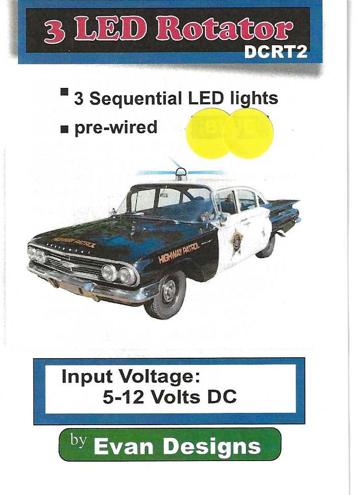 DCRT3 Red, 3 LED Rotator – Lights4Models